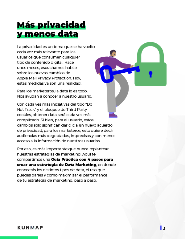 ebook | 4 pasos para crear una estrategia de Data Marketing